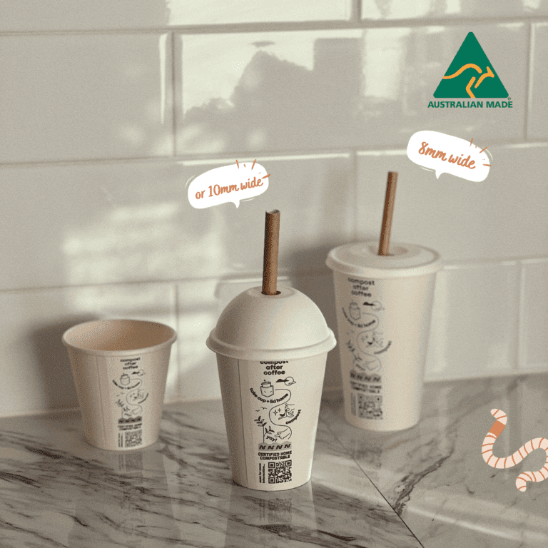 Strong Kraft 4-Ply Paper Straws made in Australia